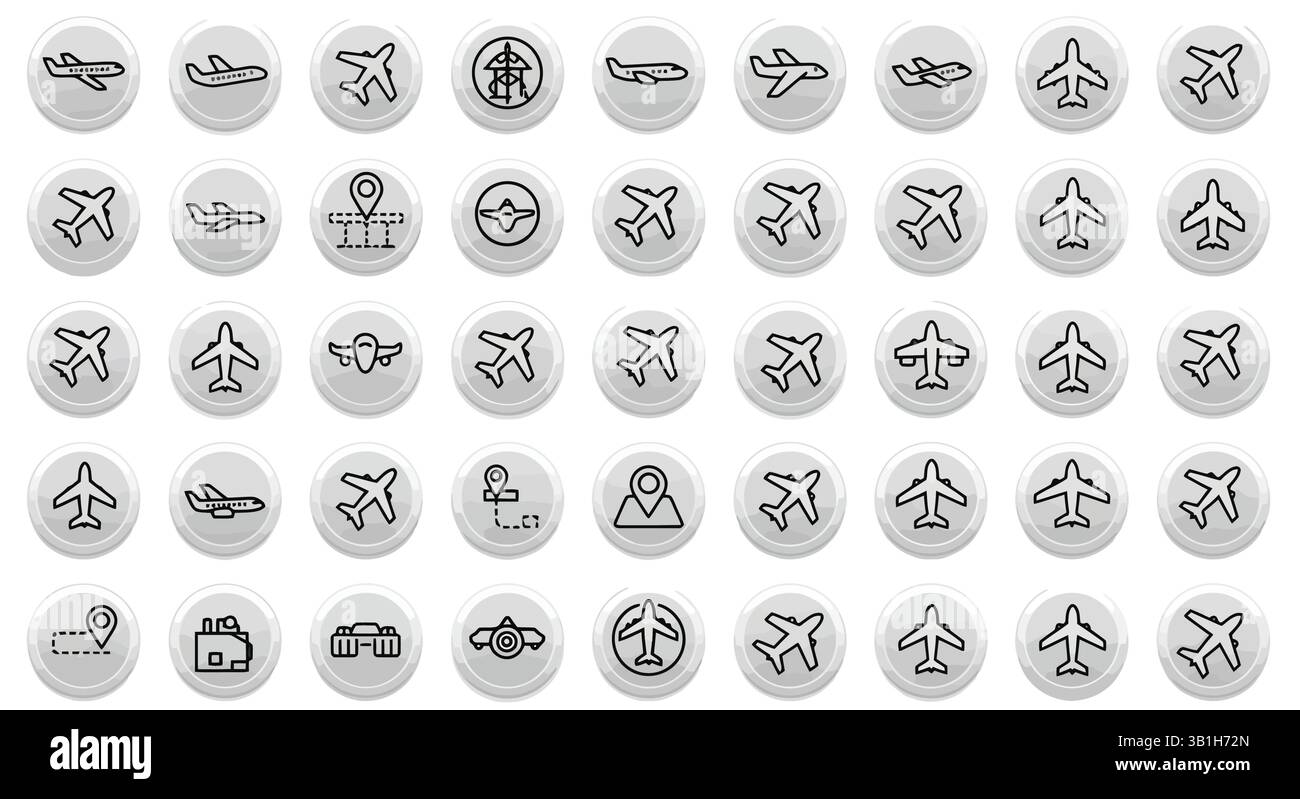 Airport wayfinding symbols Black and White Stock Photos & Images - Alamy