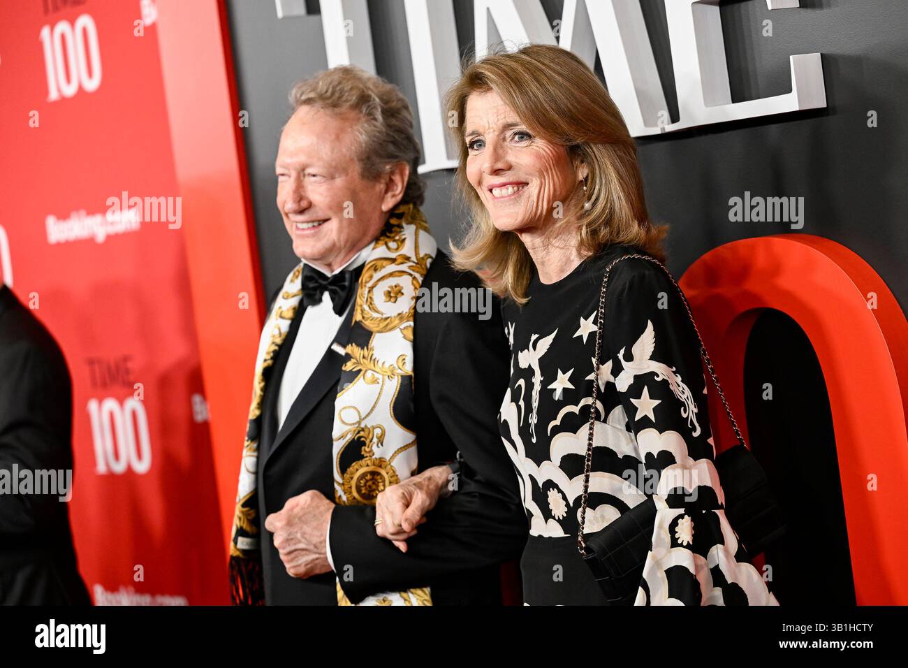 Honoree Andrew Forrest, left, and Caroline Kennedy attend the Time100 ...