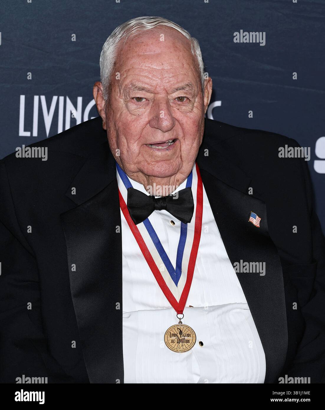 Clay Lacy arrives at The Living Legends of Aviation Awards held at the ...