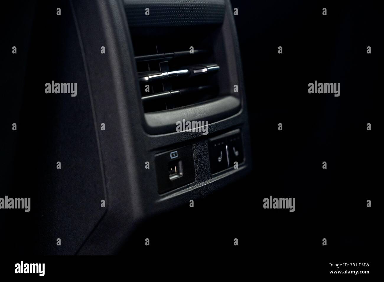 Car air conditioner close-up. Air conditioner flow inside the car ...