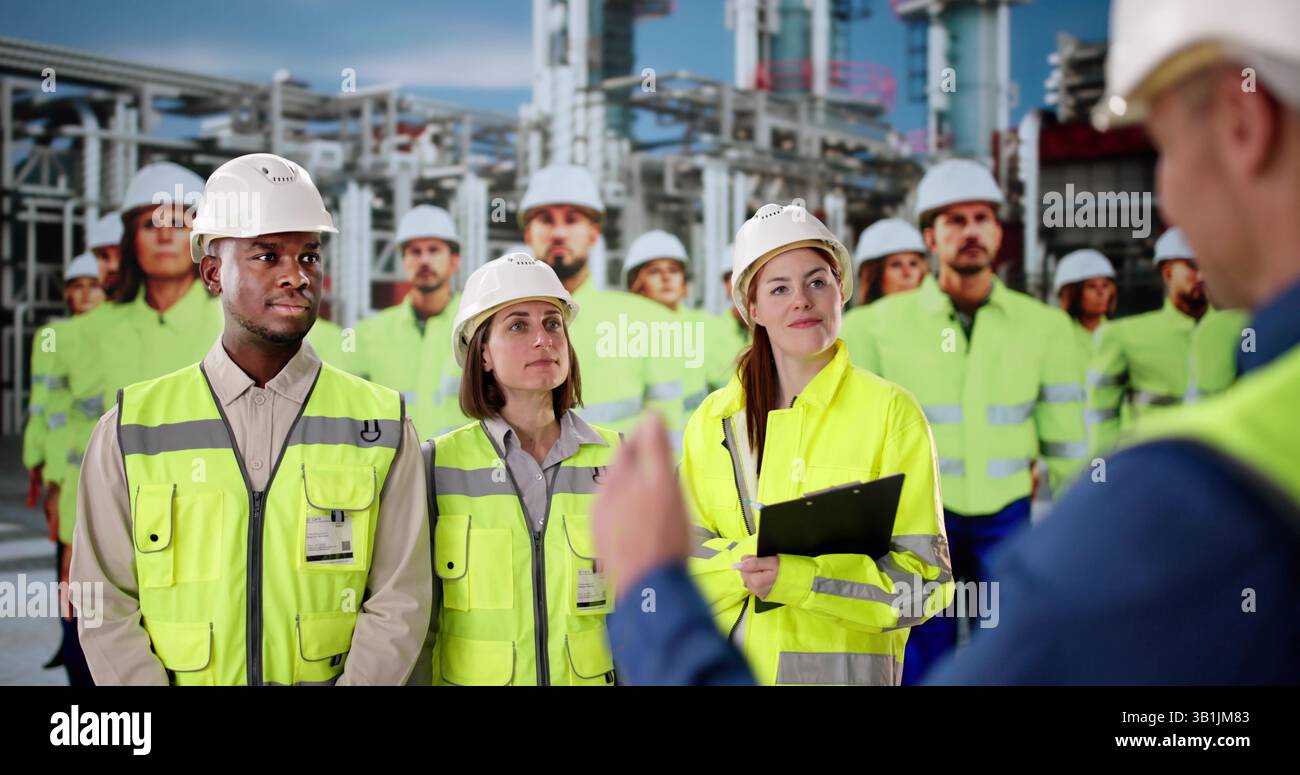 Oil Refinery Engineers Receive Safety Training In Industrial Chemical ...