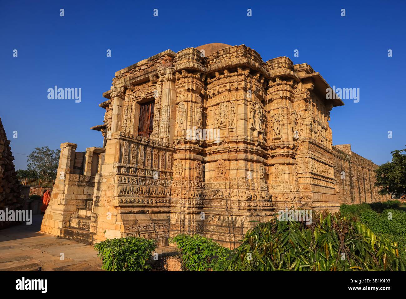 Intricate architecture and ruins on Goddess Shani Deity Temple in side ...