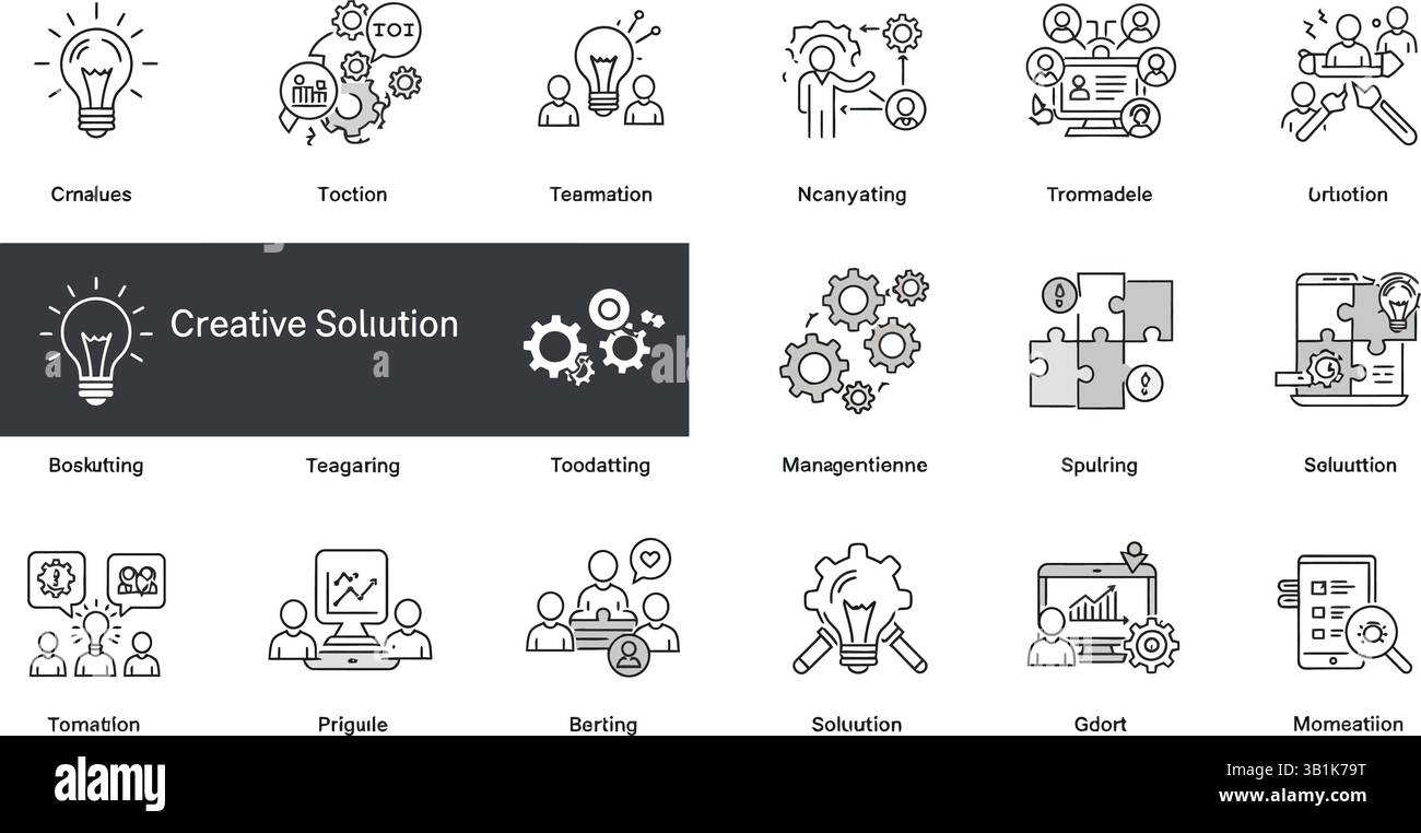 Creative Solution - Innovation Icons, Problem Solving Graphics, and ...