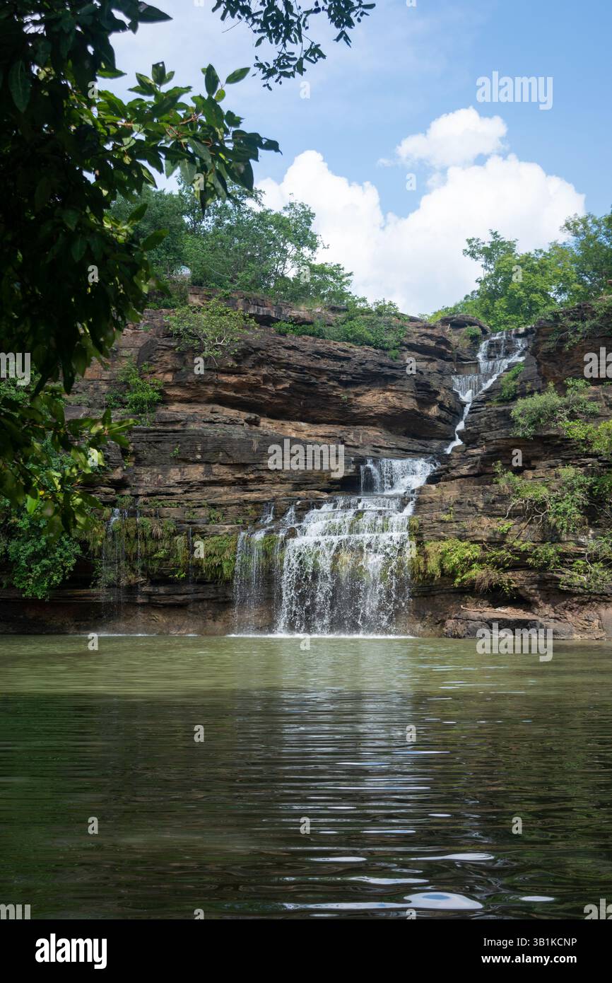 The Pandav Falls is a waterfall in the Panna district in the Indian ...