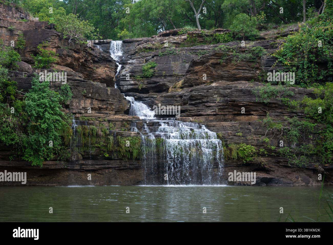 The Pandav Falls is a waterfall in the Panna district in the Indian ...