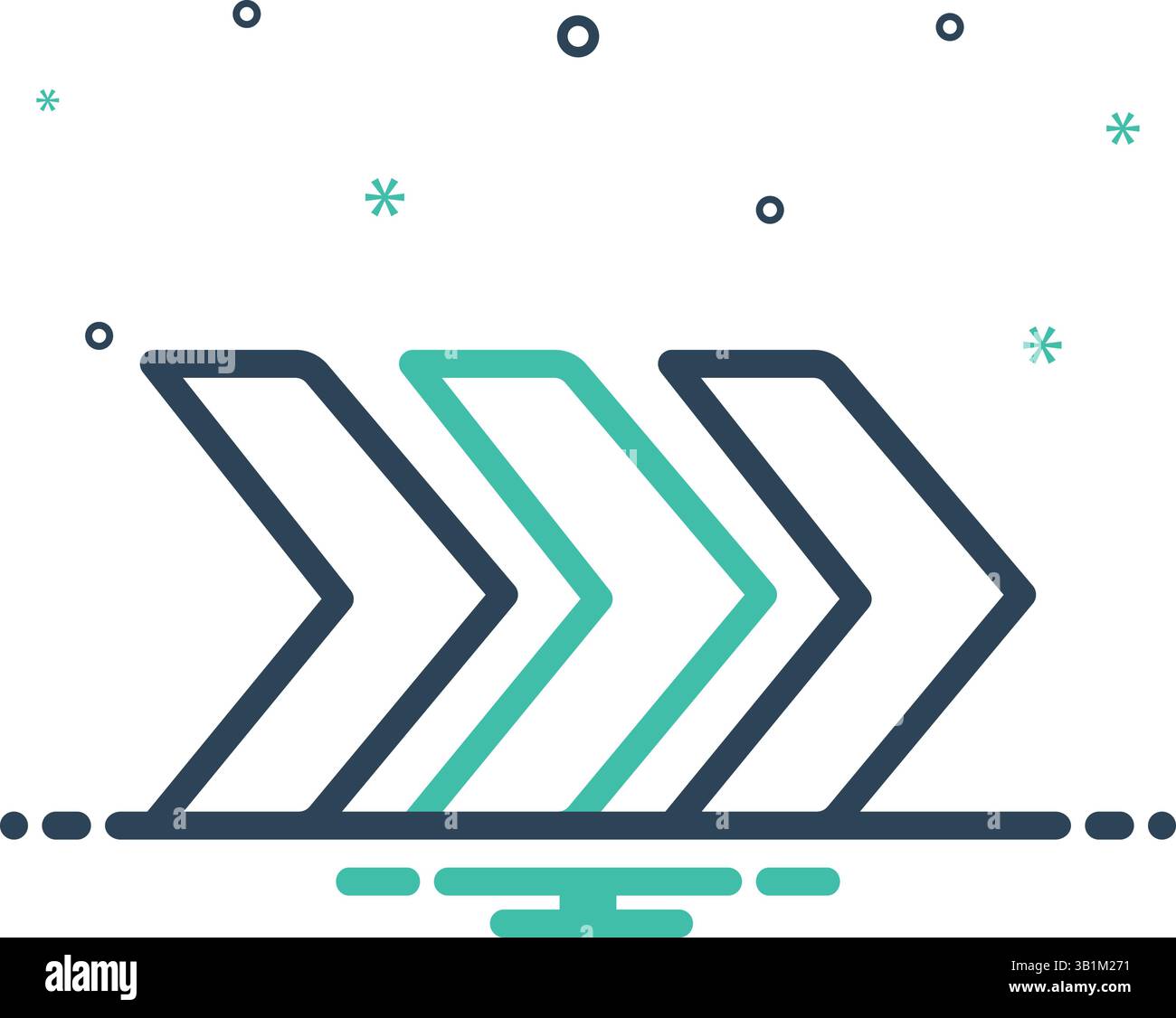 Chevron silhouette Cut Out Stock Images & Pictures - Alamy