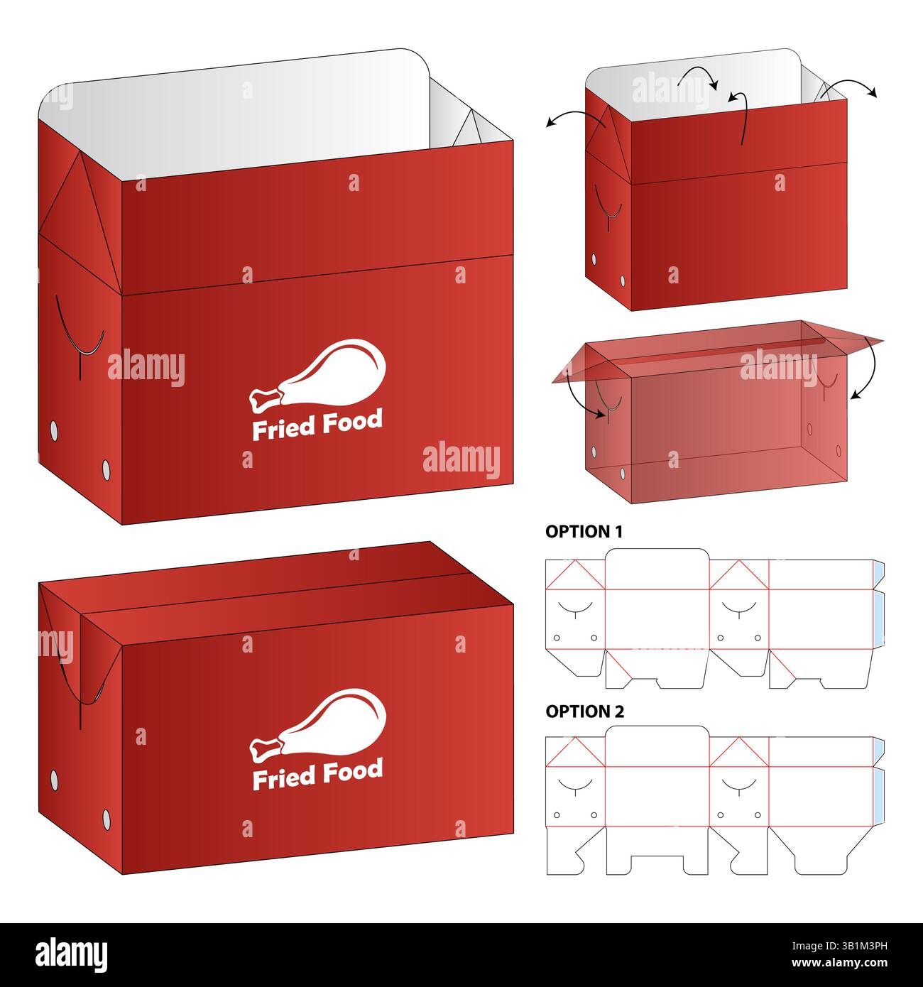 Food service packaging Stock Vector Images - Alamy