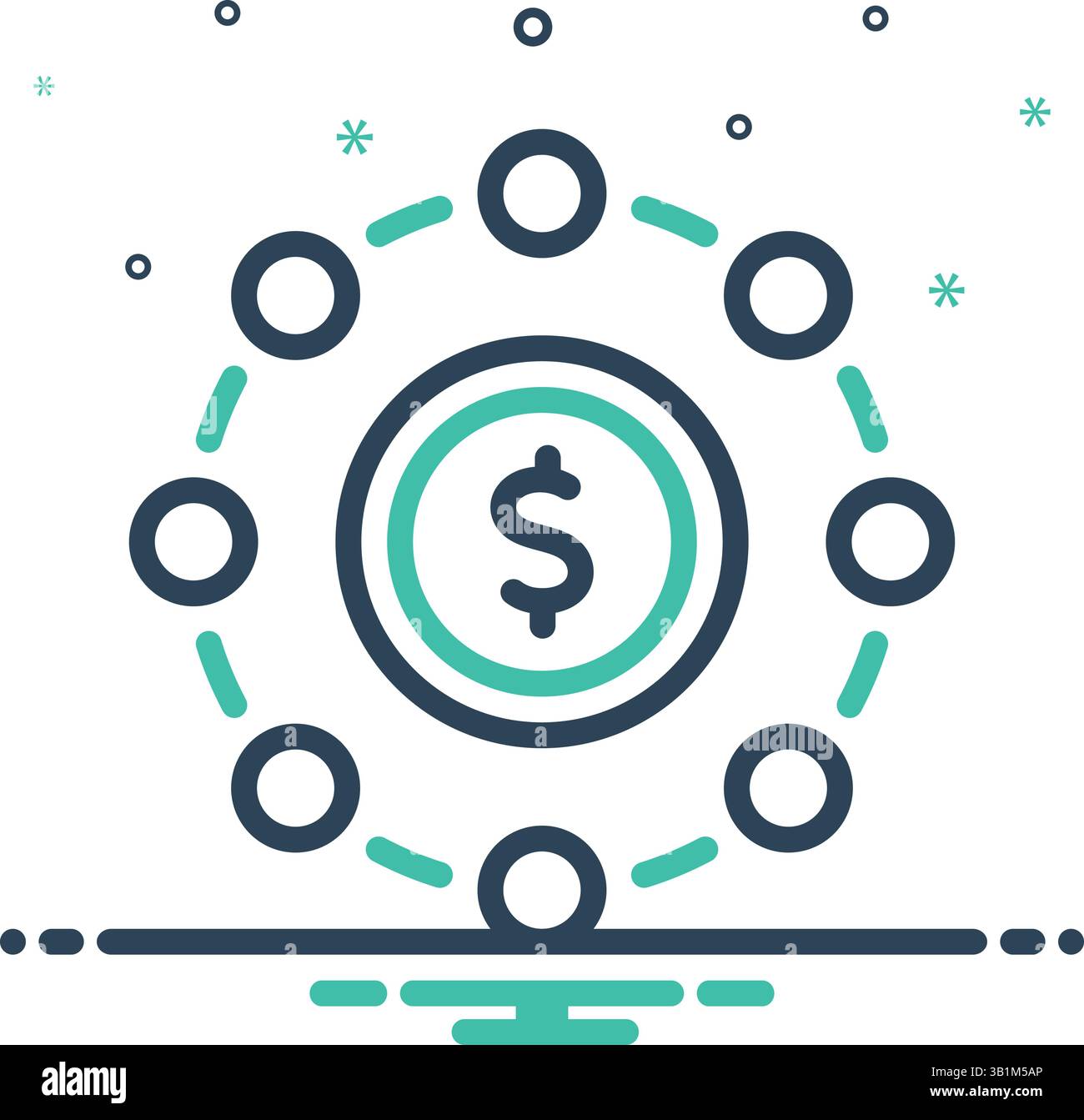Company shares illustration Stock Vector Images - Alamy