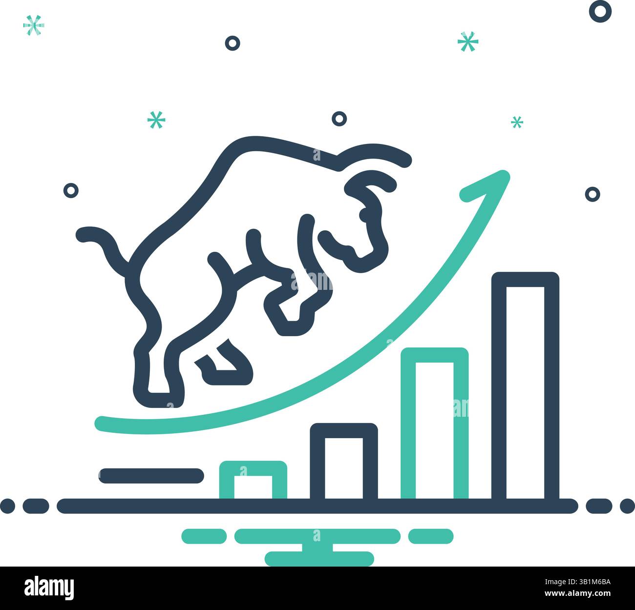Icon for bull market, rising prices Stock Vector Image & Art - Alamy