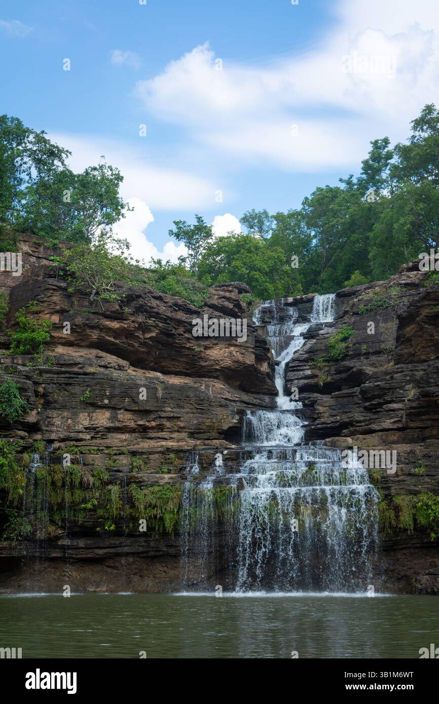 The Pandav Falls is a waterfall in the Panna district in the Indian ...