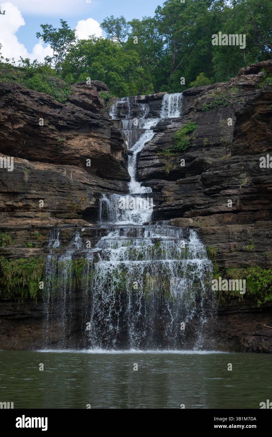 The Pandav Falls is a waterfall in the Panna district in the Indian ...