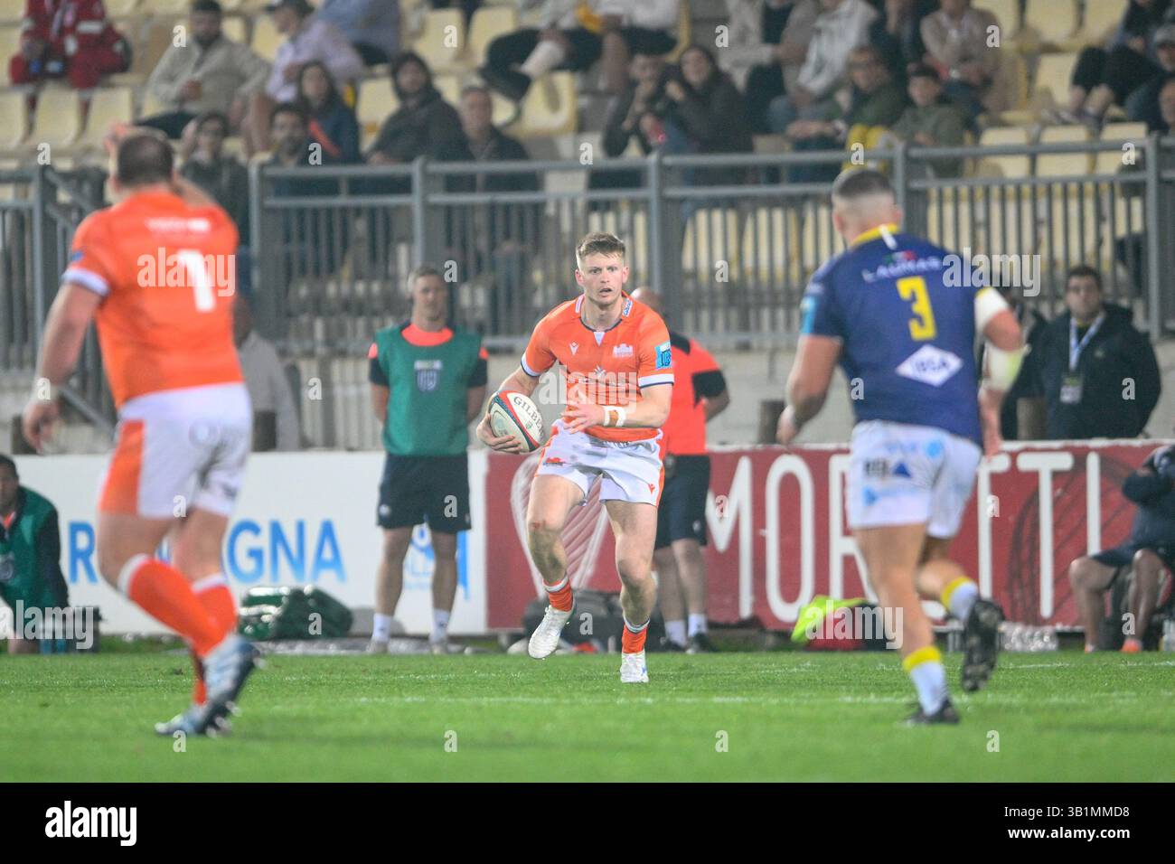 Parma, Italy. 26th Apr, 2025. Harry Paterson ( Edinburgh ) during Zebre ...