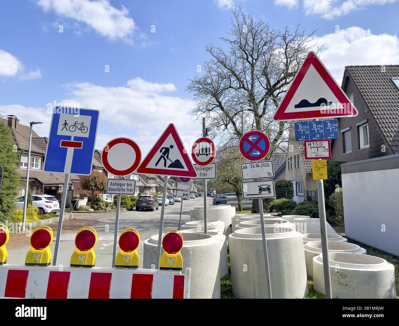 Many road signs popularly called Schilderwald, Germany, Europe Stock ...
