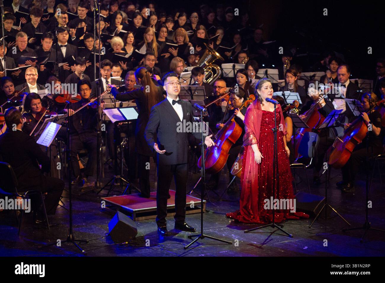 St. Petersburg, Russia. 25th Apr, 2025. Chinese and Russian musicians ...