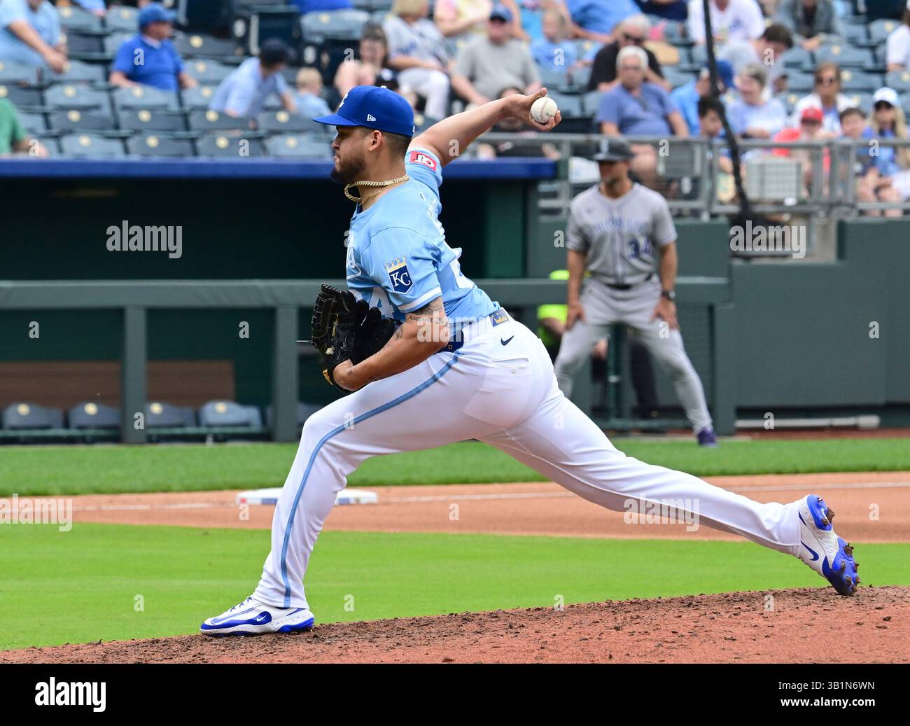 KANSAS CITY, MO - APRIL 24: Kansas City Royals pitcher Steven Cruz (64 ...