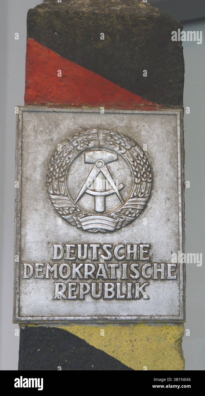 Berlin wall boundary patrol hi-res stock photography and images - Alamy