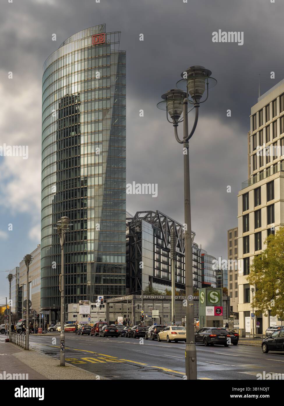 Bahntower, Headquarters of the German Railway Corporation, Berlin Stock ...