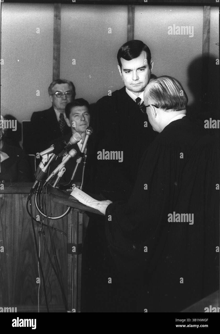 Mar 23, 1973 - California, U.S. - WILLIAM CLARK JR. is sworn in as ...