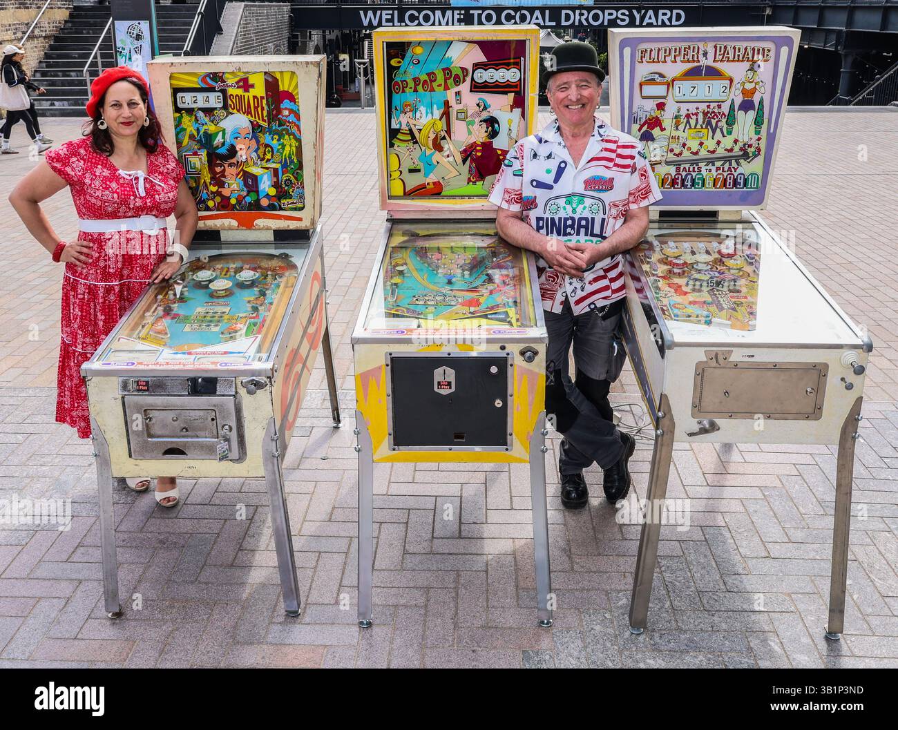 Kings Cross 26 April 2025 Pinball Man Geoff Harvey from the BBC's The ...