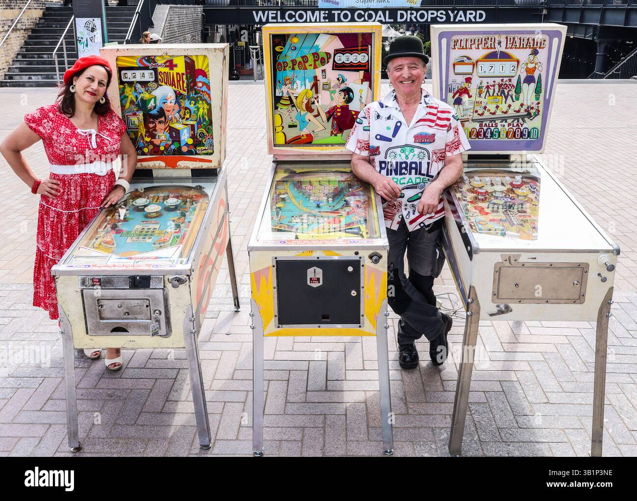 Kings Cross 26 April 2025 Pinball Man Geoff Harvey from the BBC's The ...