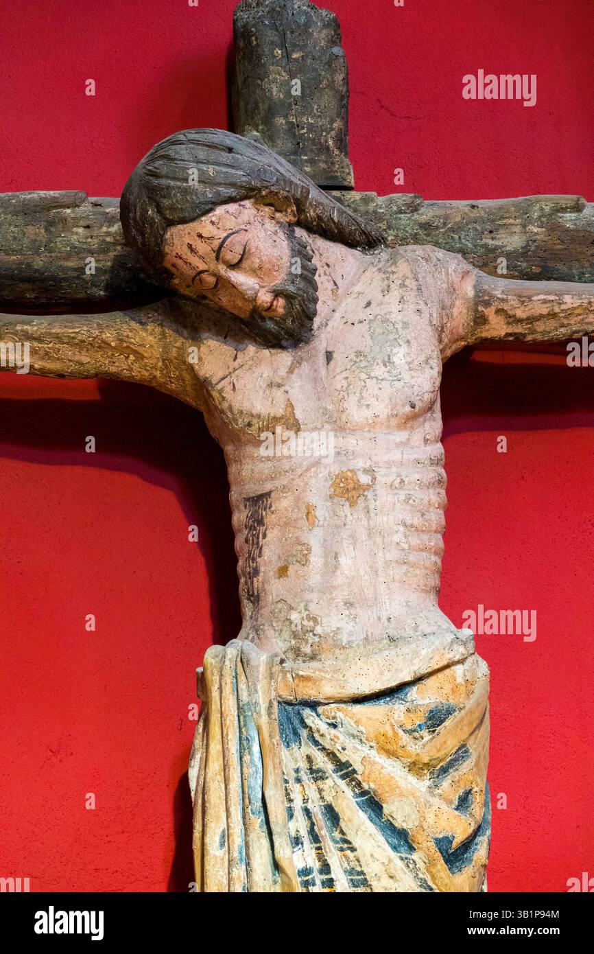 Hendaye, France - 04-23-2025: Statue (19th century) of peaceful Face of ...