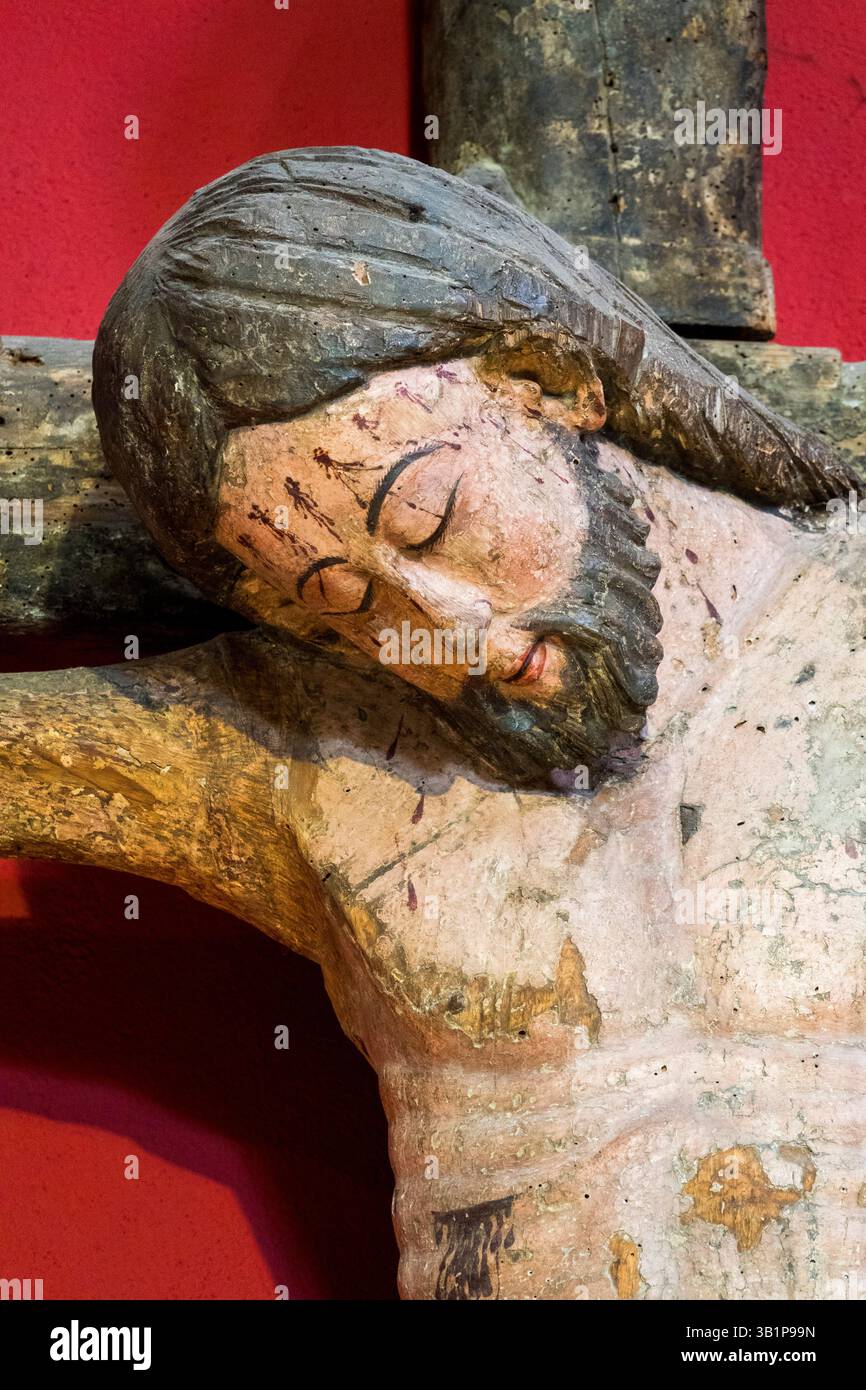 Hendaye, France - 04-23-2025: Statue (19th century) of peaceful Face of ...