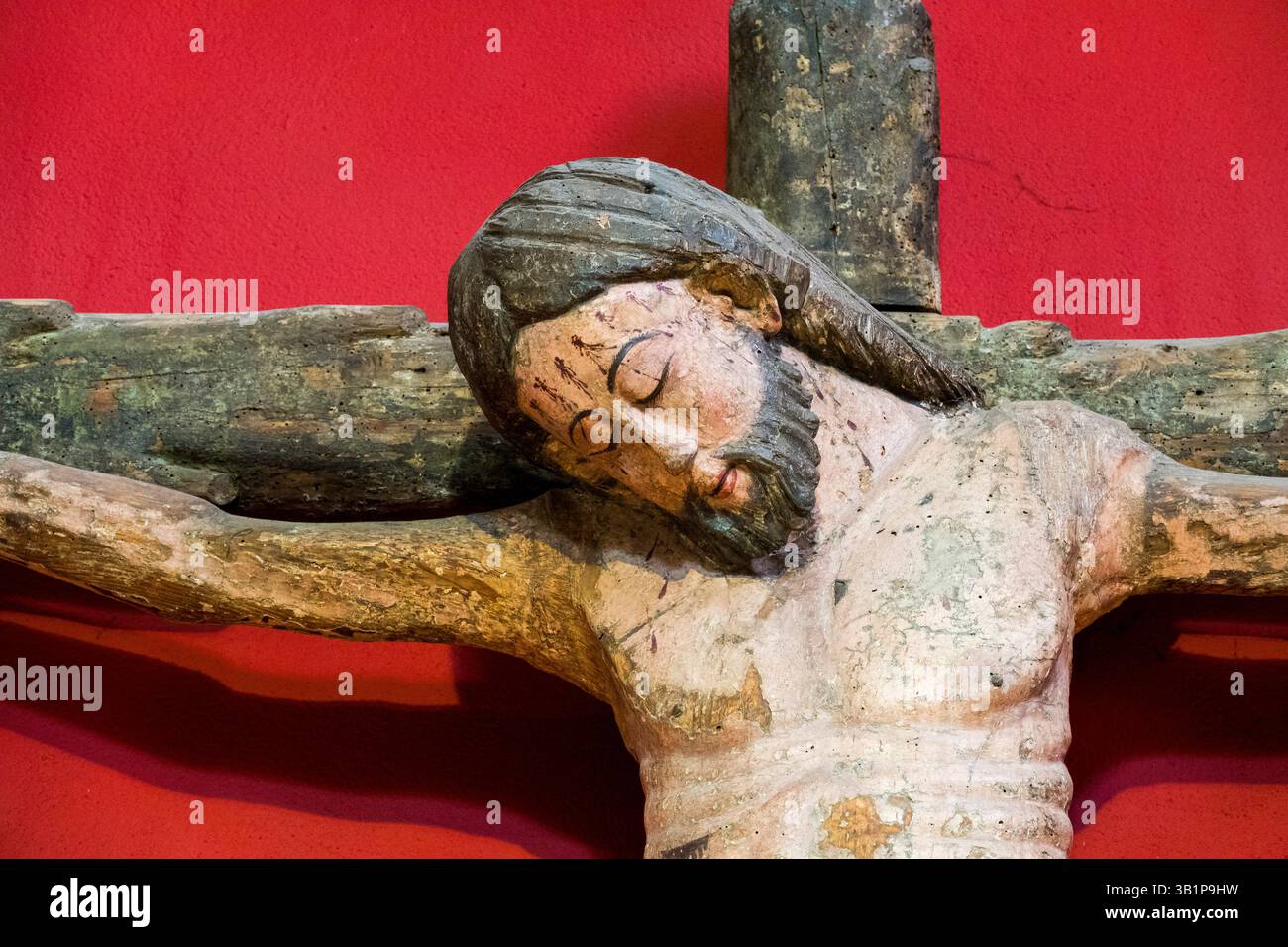 Hendaye, France - 04-23-2025: Statue (19th century) of peaceful Face of ...