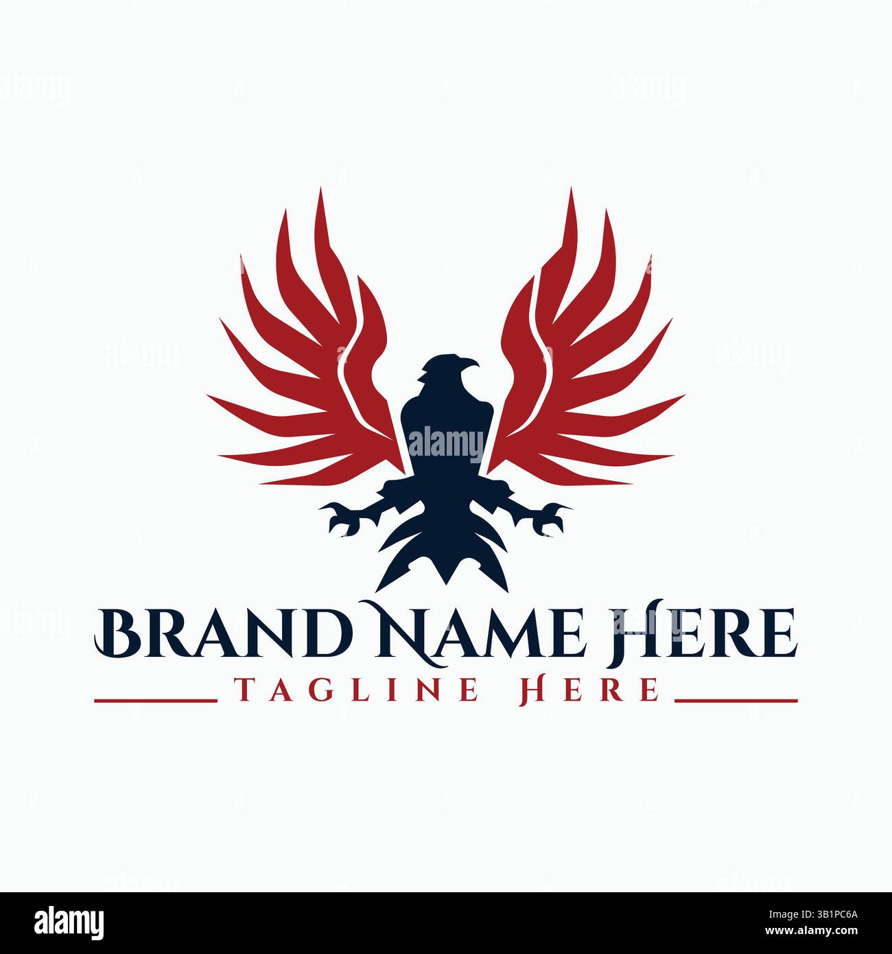 Eagle logo design in vector template Stock Vector Image & Art - Alamy