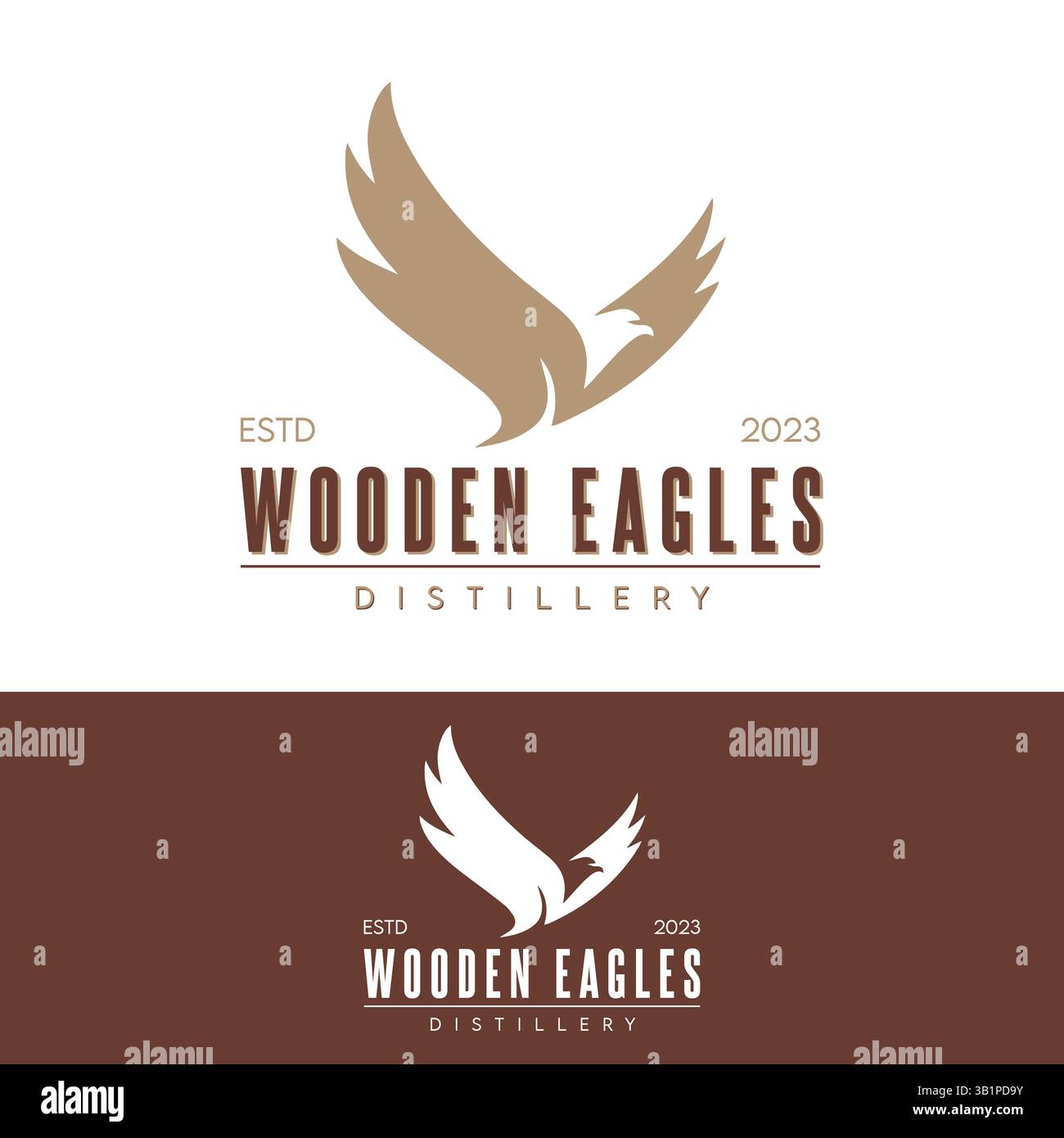 Bald eagle flying in Stock Vector Images - Alamy