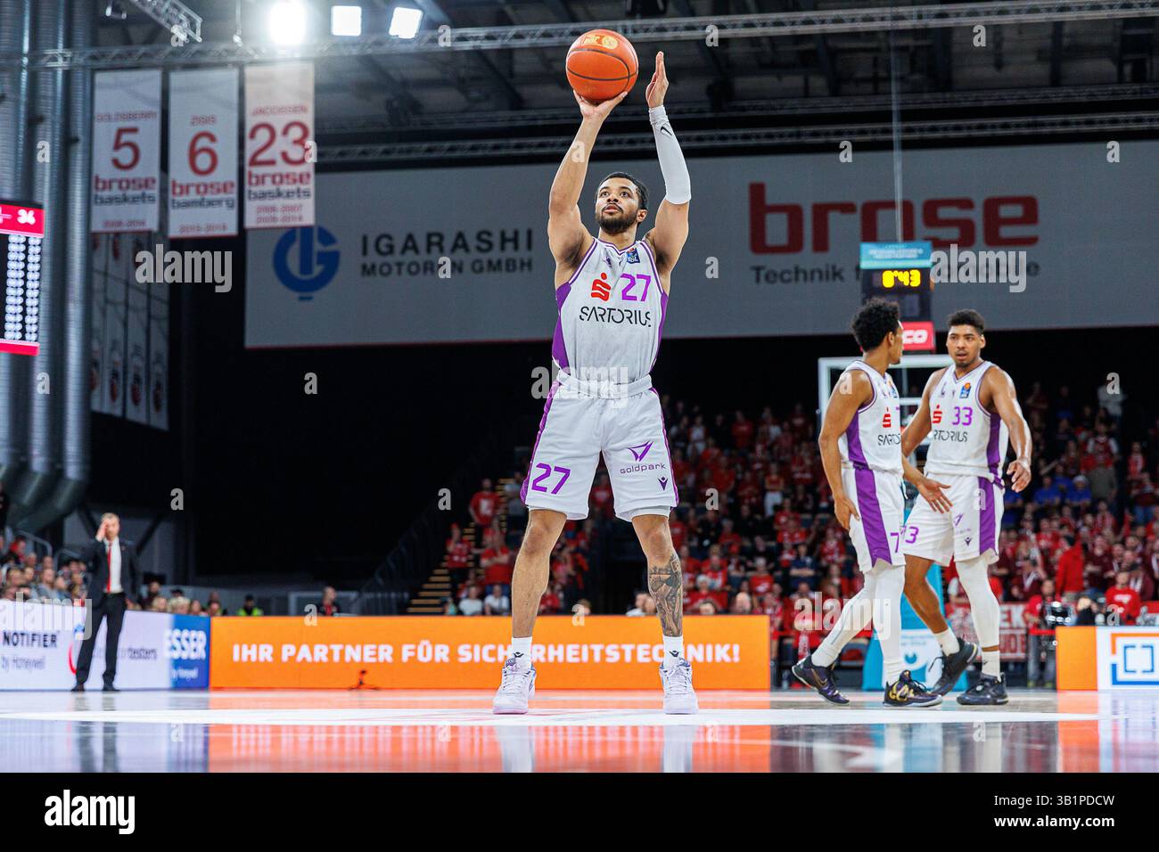 Marcus Shaver Jr. (BG Goettingen, #27), Einzelbild, Einzelfoto ...