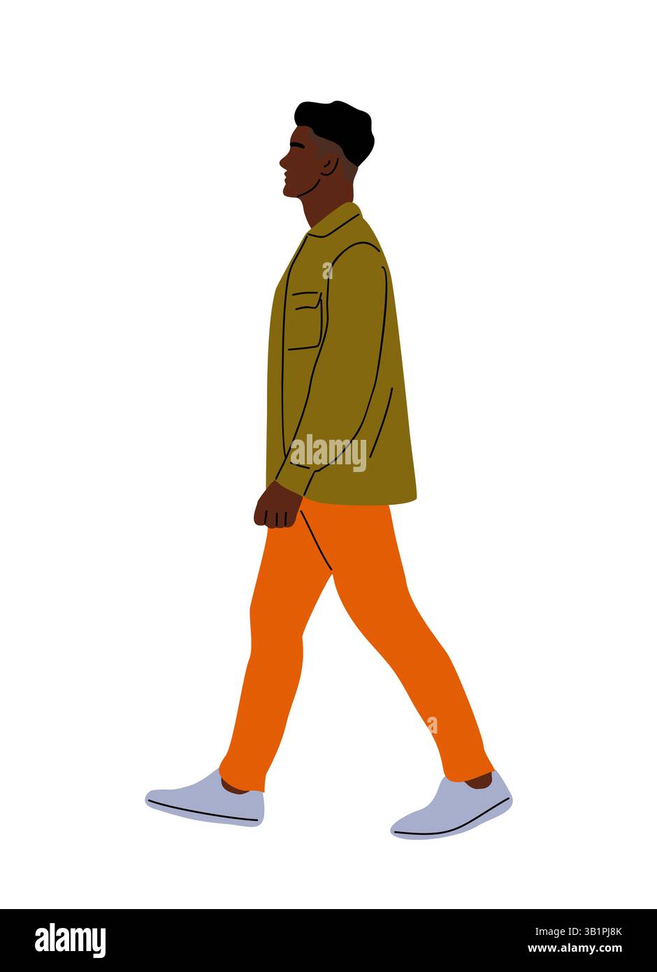 Side view muscular male Stock Vector Images - Alamy