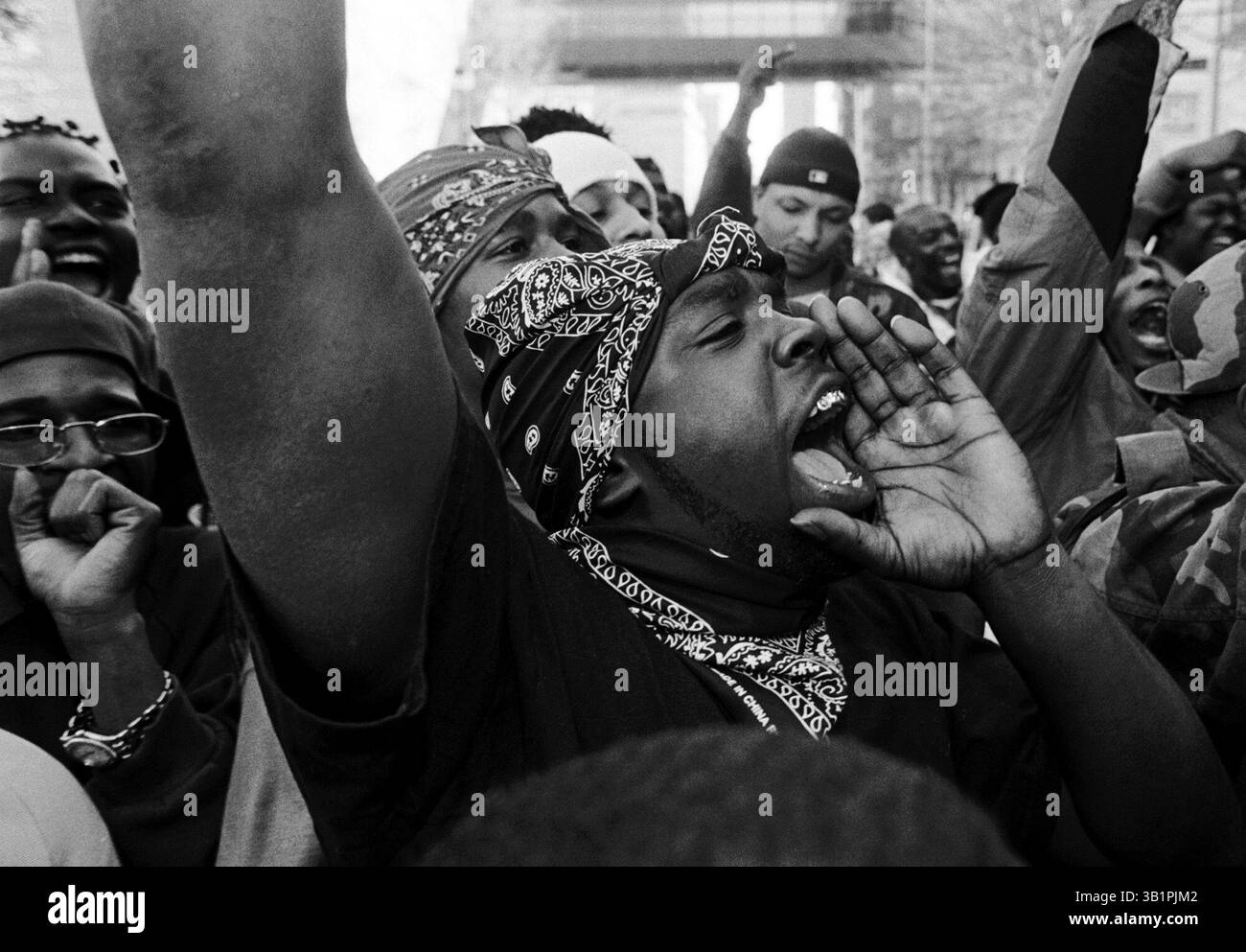 Jan 19, 1999 - Birmingham, AL, USA - A man protests at a Ku Klux Klan ...