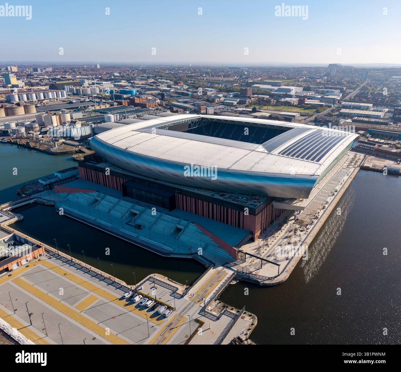 LIVERPOOL, MERSEYSIDE, ENGLAND - APRIL 06, 2025: The new Everton ...