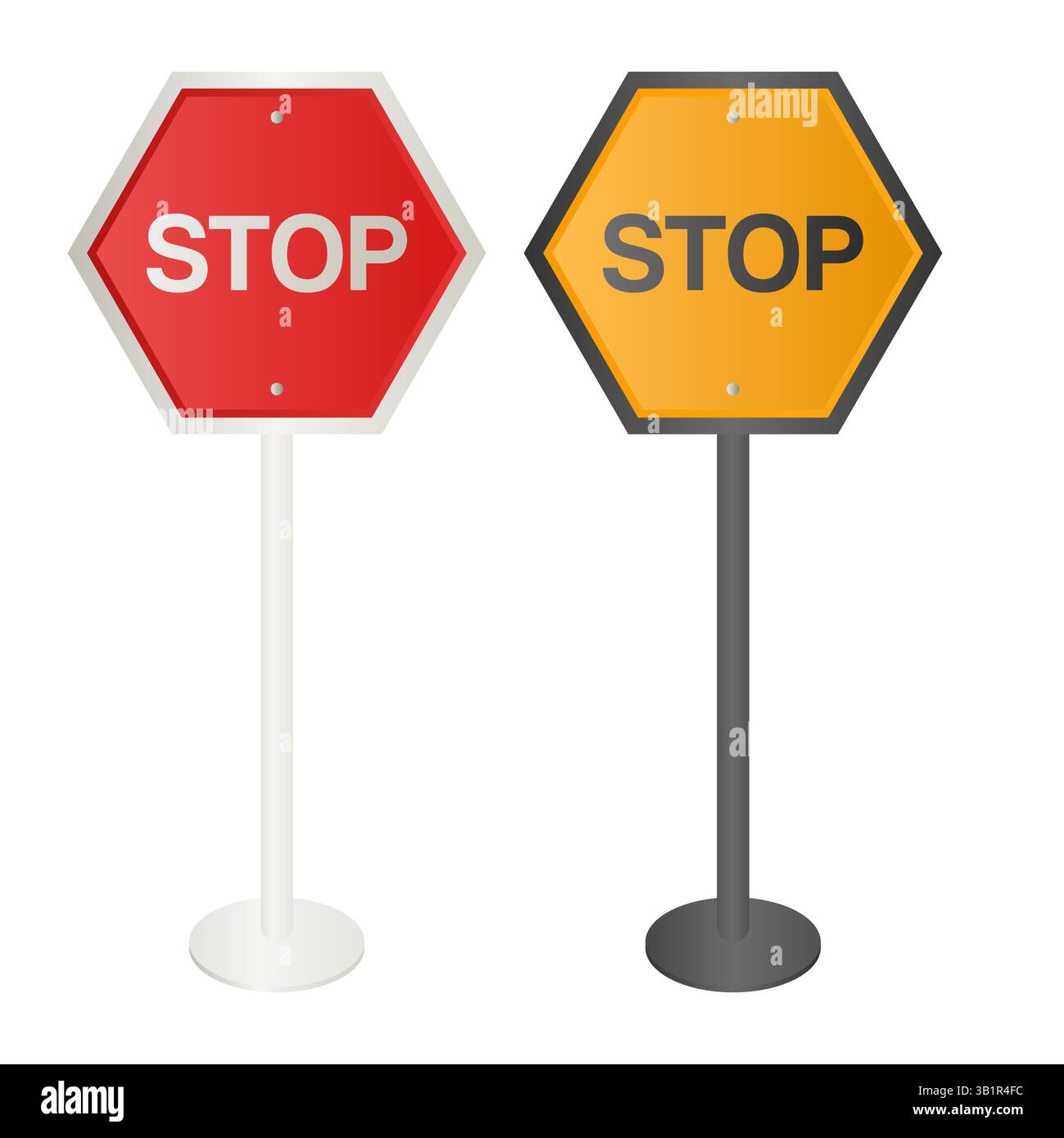 Red Stop Sign Vector on White Background. Road Traffic Sign. No Entry ...