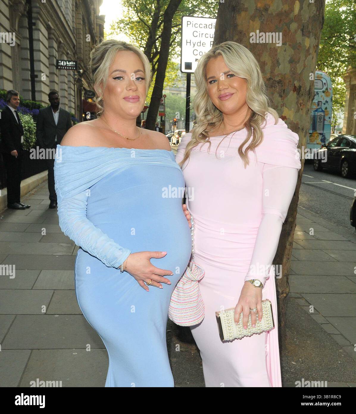 London, UK. 25th Apr, 2025. Megan Bacon-Evans and Whitney Bacon-Evans ...