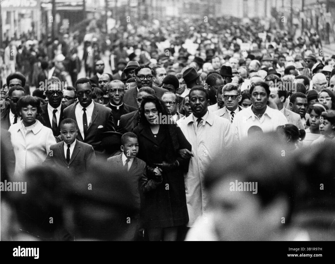 Apr. 8, 1968 - Memphis, TN, U.S. - Dr. Martin Luther King Jr.'s widow ...