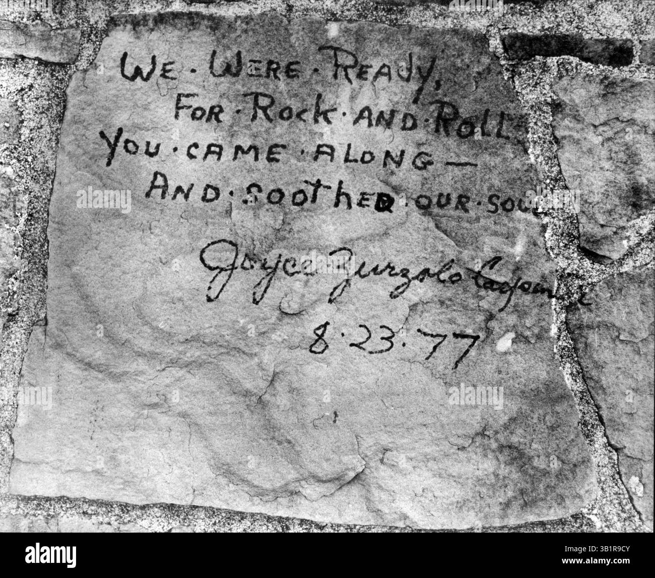 Elvis 1977 graceland Black and White Stock Photos & Images - Alamy