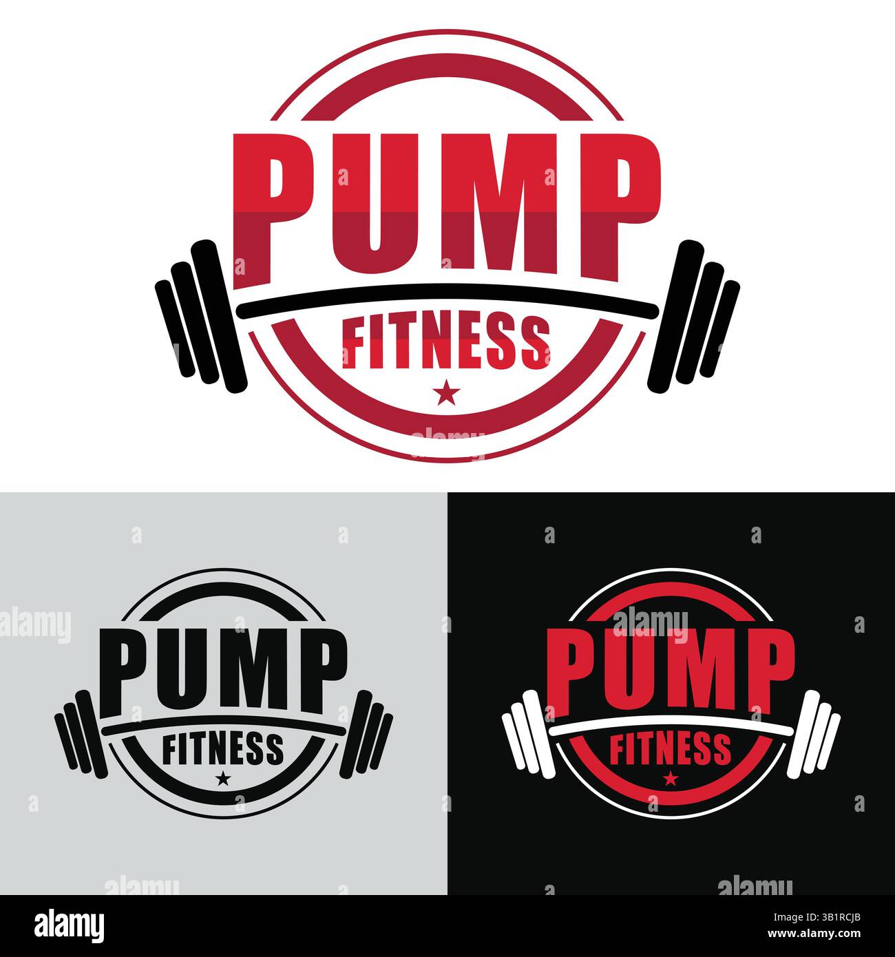 gym logo and fitness logo design in vector template Stock Vector Image ...