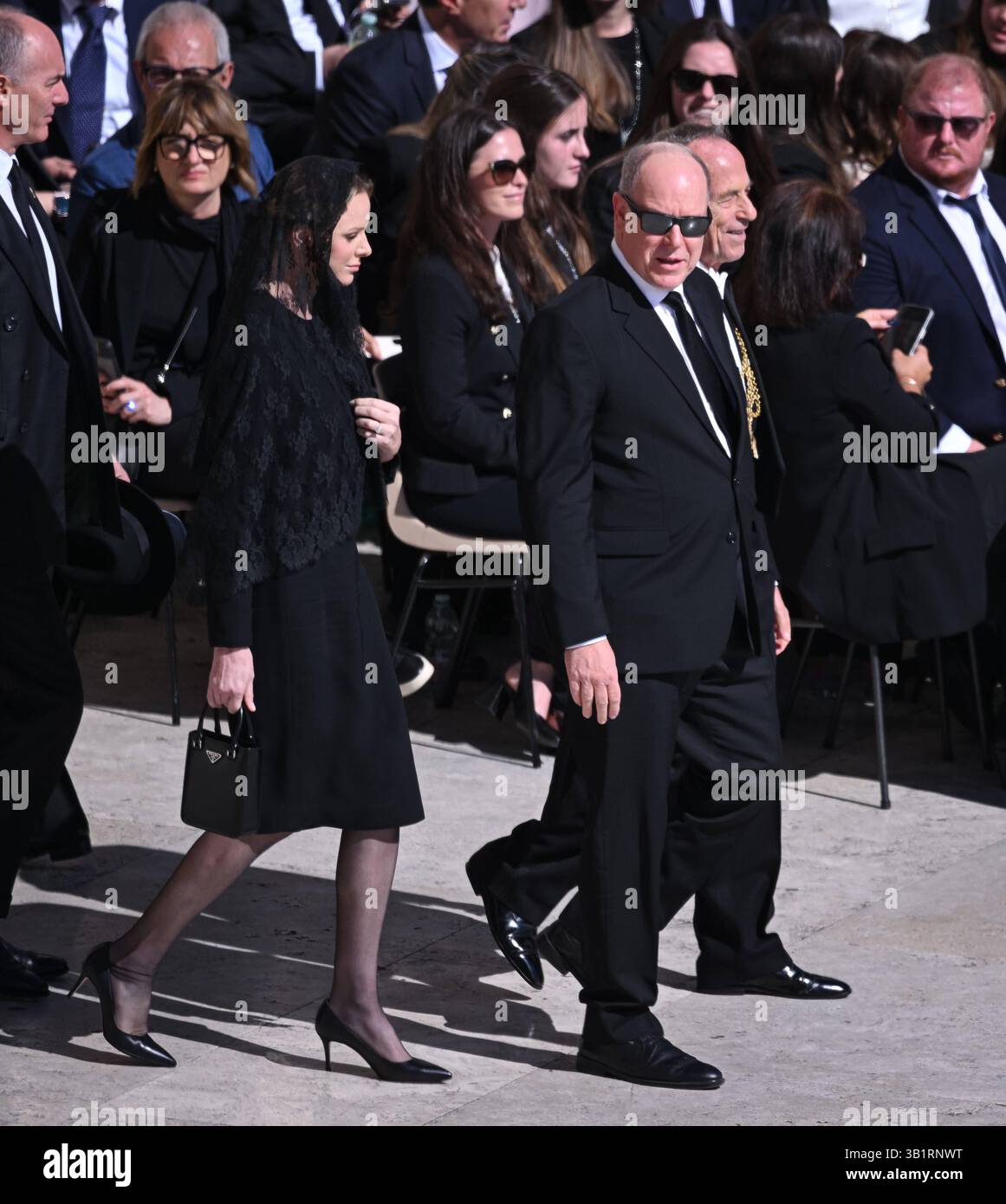 Rom, Vatikan 26.04.2025 Beerdigung Papst Franziskus: Fuerst Albert re ...