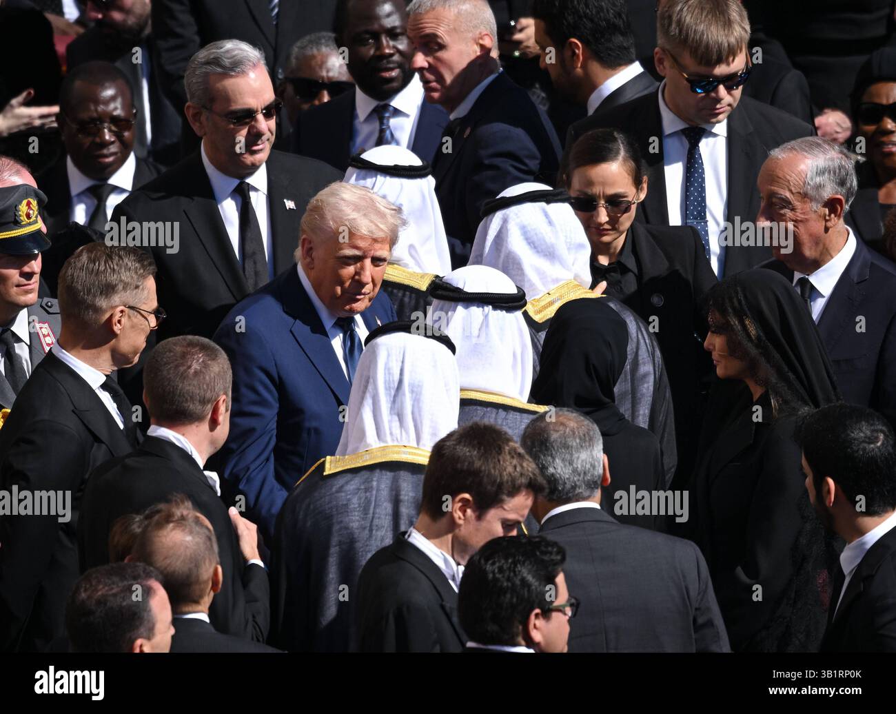 Rom, Vatikan 26.04.2025 Beerdigung Papst Franziskus: Praesident Donald ...