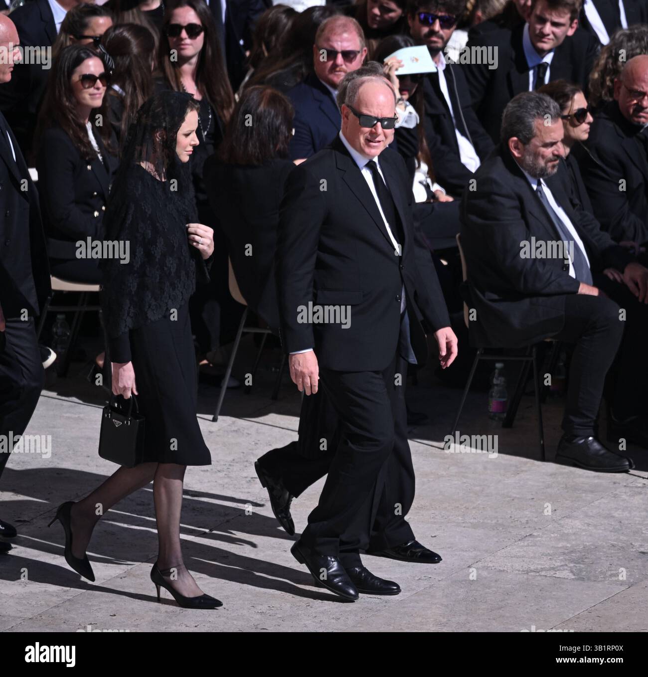Rom, Vatikan 26.04.2025 Beerdigung Papst Franziskus: Fuerst Albert re ...
