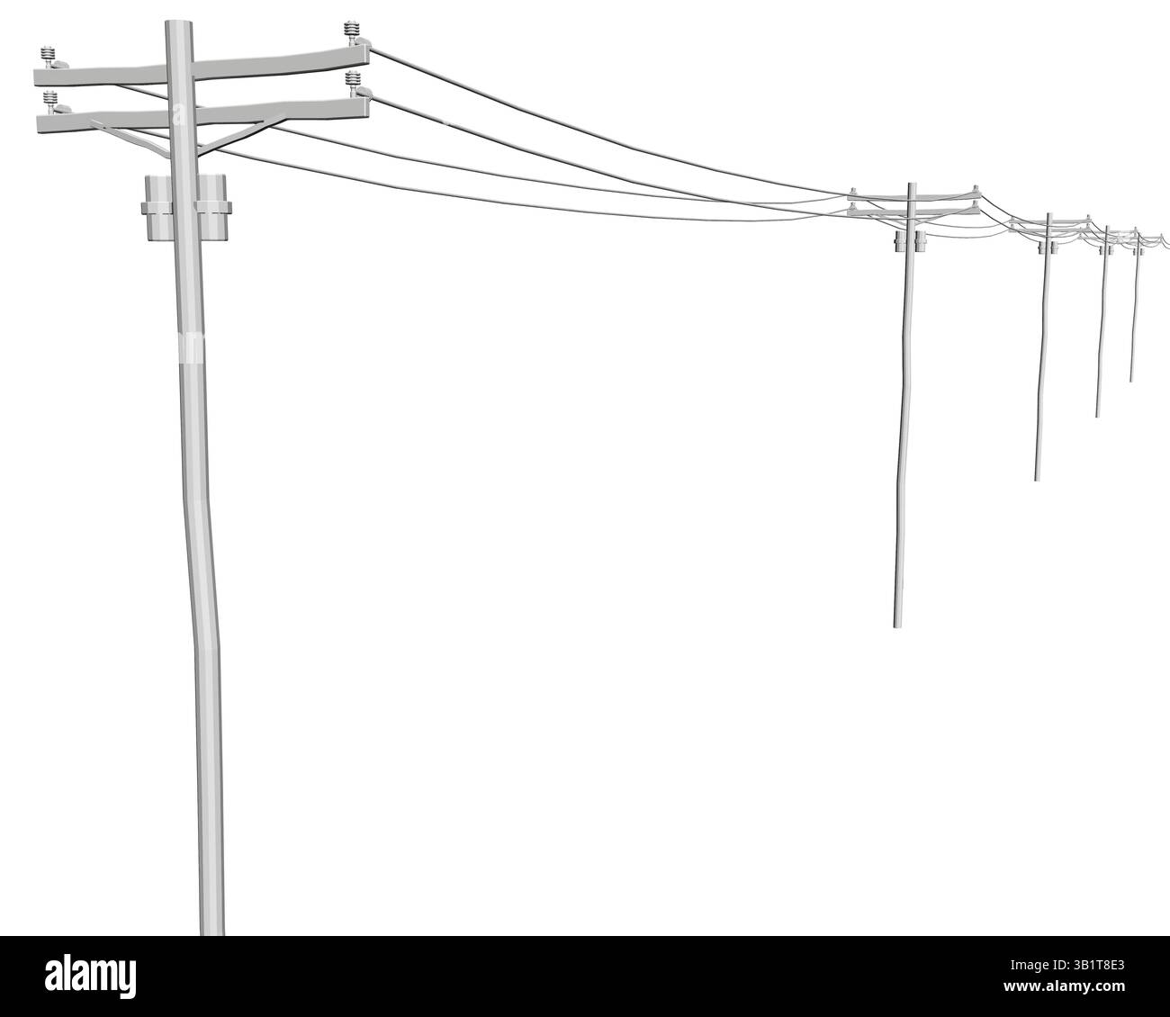 Powerline cables Stock Vector Images - Alamy