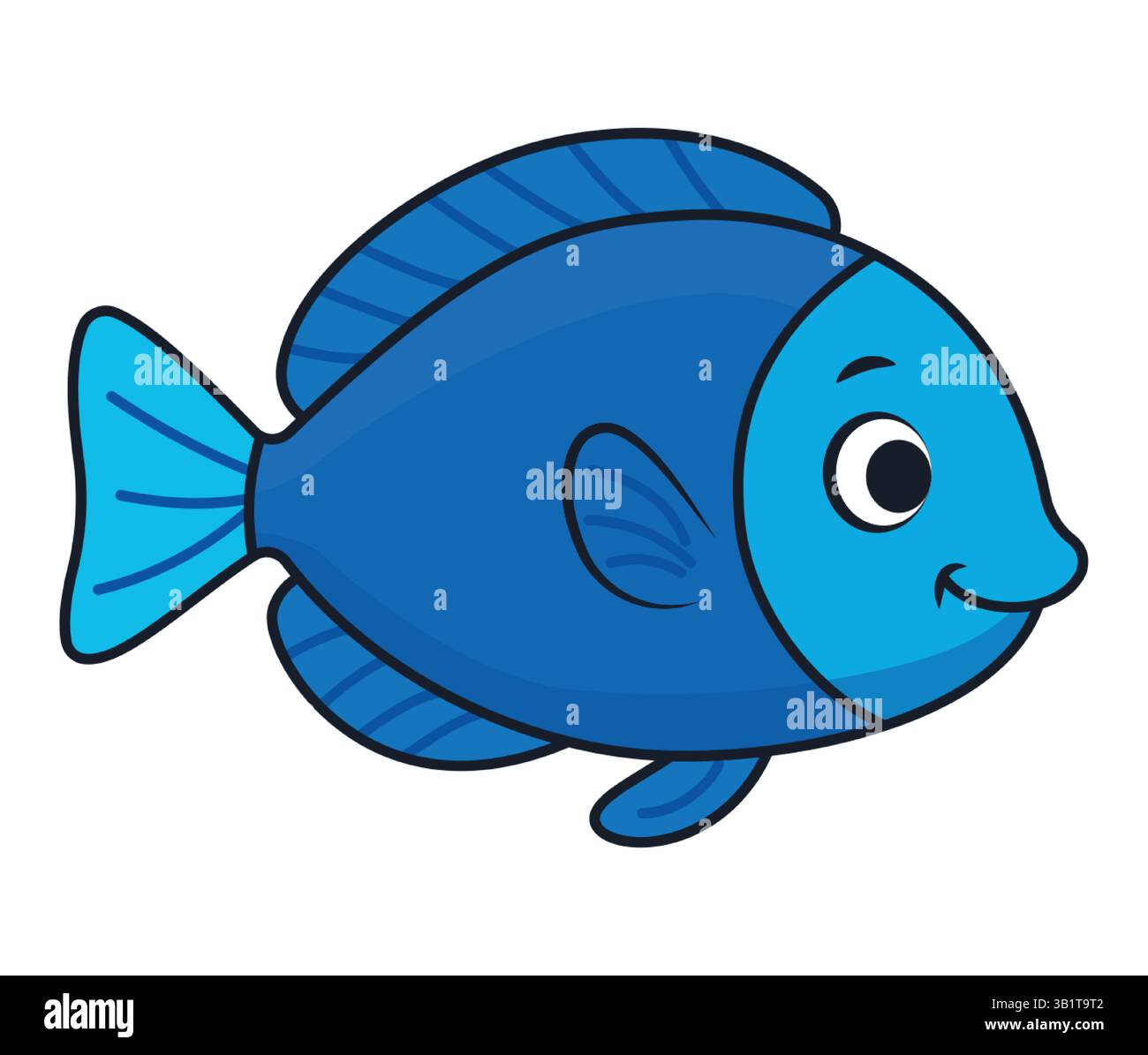 illustration of a bluegill fish on white background Stock Vector Image ...