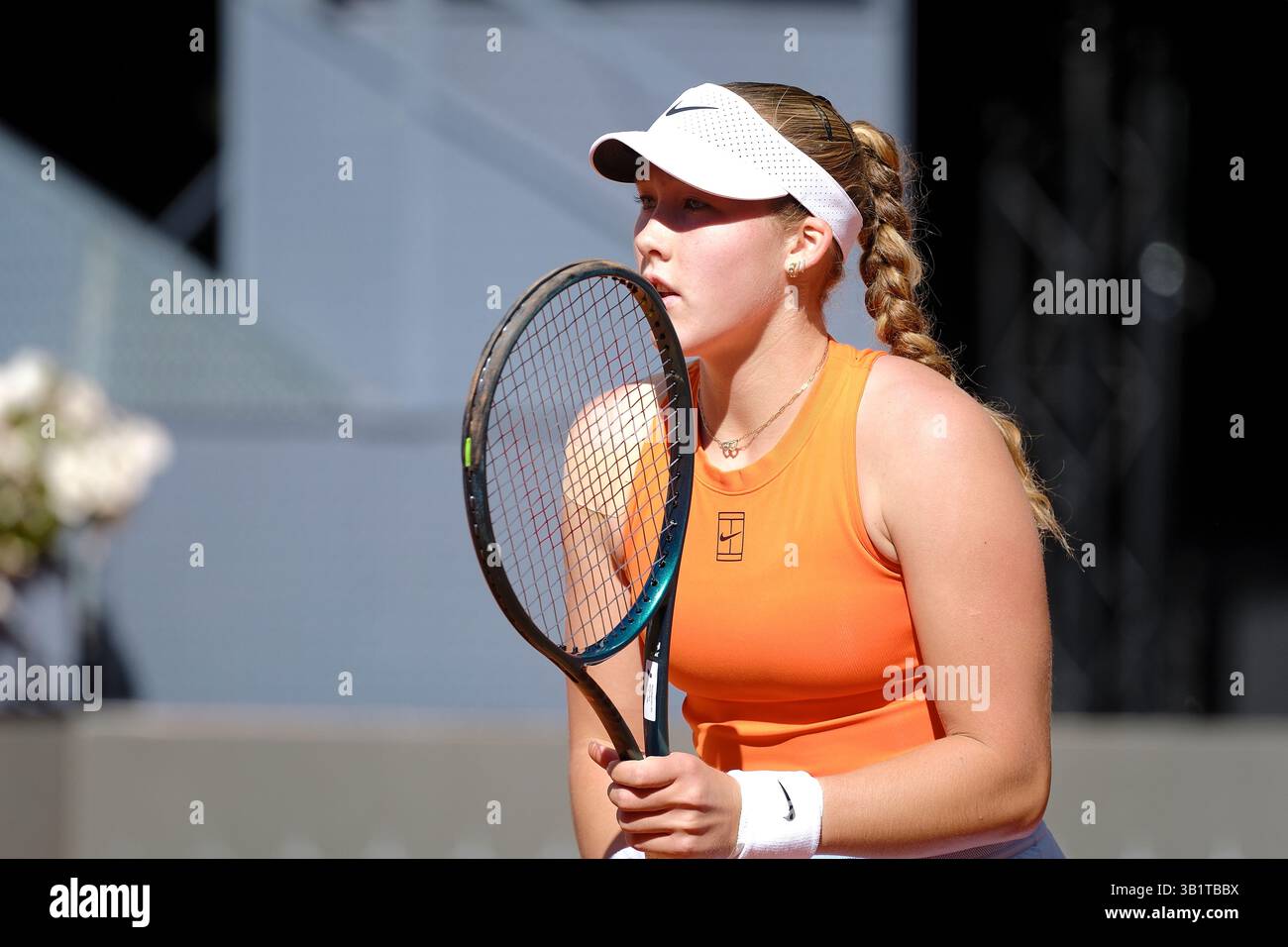 Madrid, Spain. 26th Apr, 2025. Tennis WTA, individual Women: Mutua ...