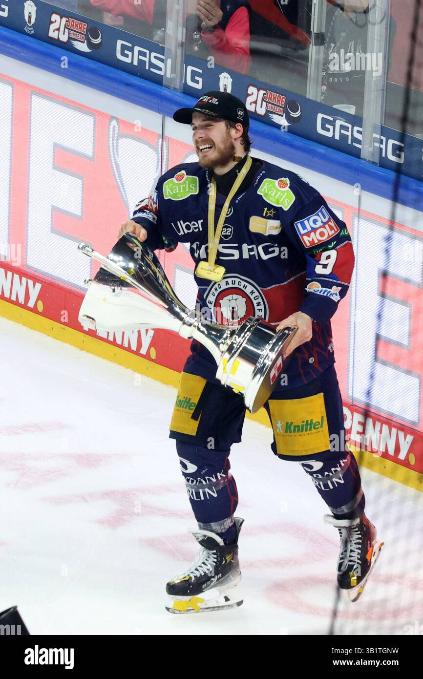 25.04.2025, Uber-Arena, Berlin, DEU, DEL, 1.EBL, Eisbaeren vs. Koelner ...