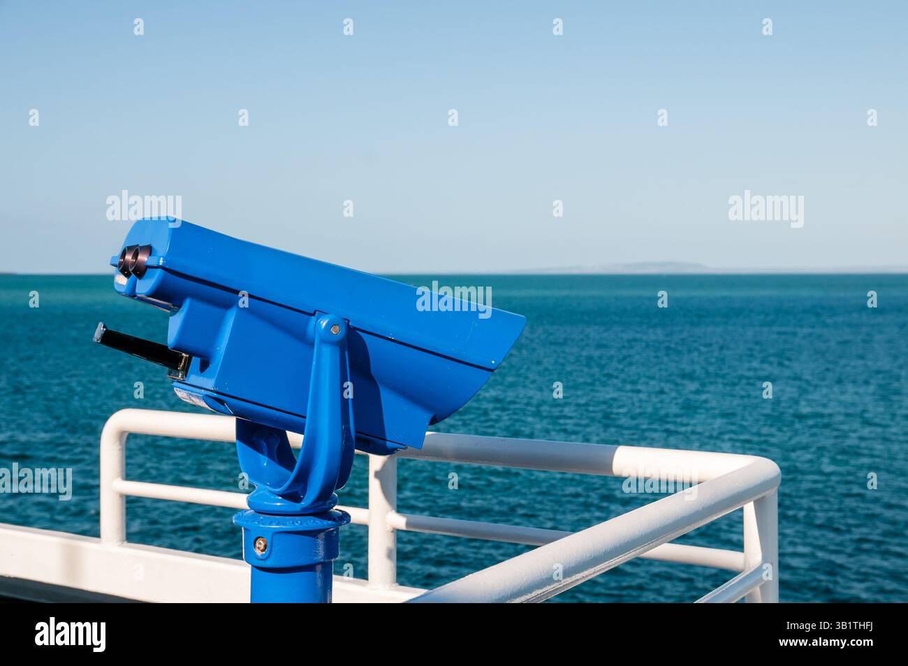 coin operated tourist binoculars on a ferry boat, searoad ferries ...