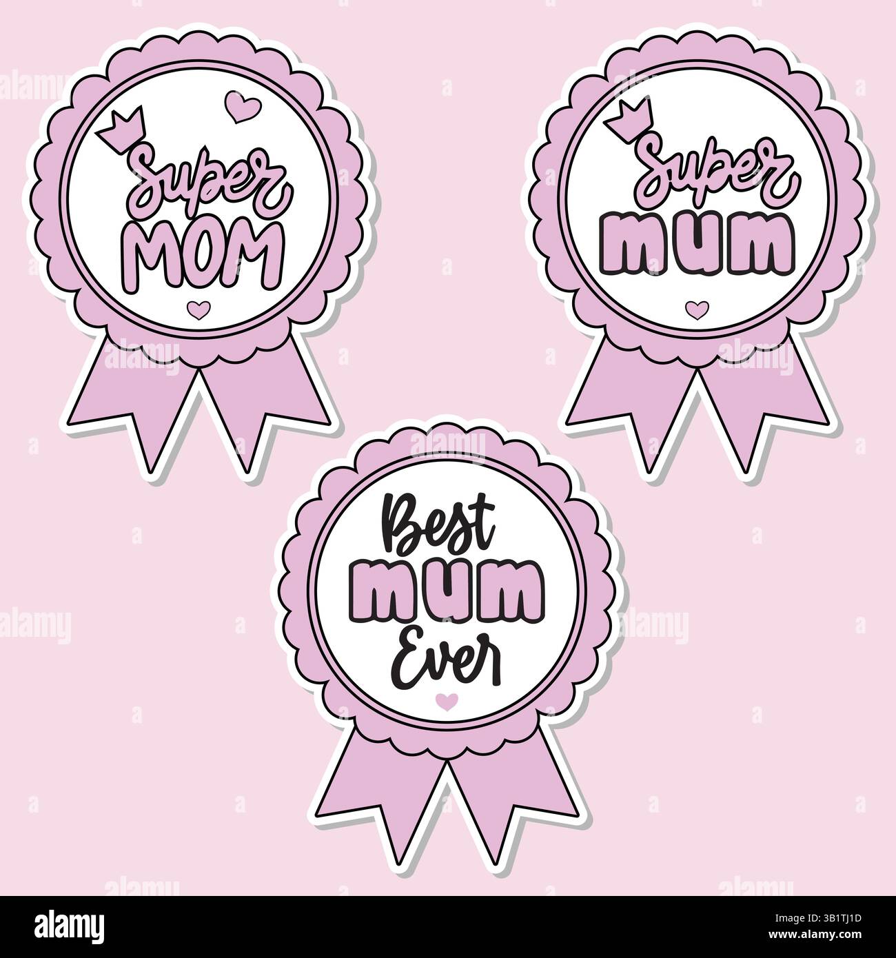Super mom vector illustration. Super Mom badge vector illustartion ...