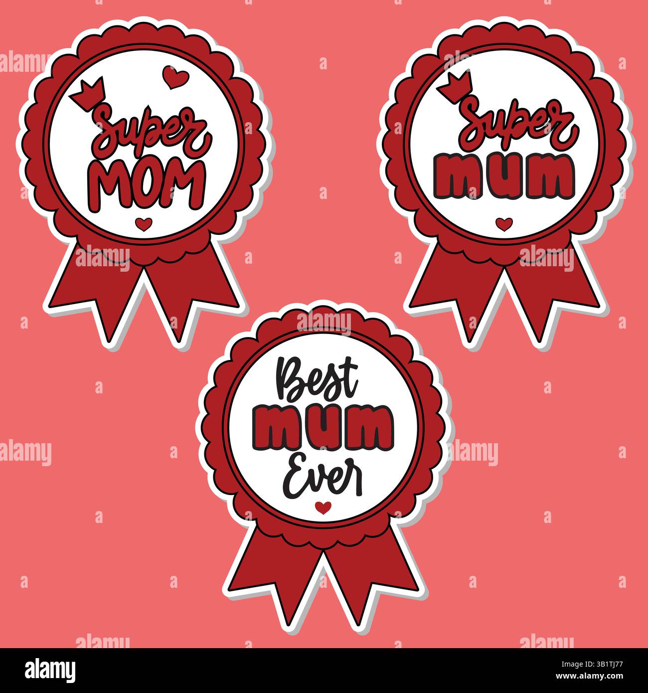 Super mom vector illustration. Super Mom badge vector illustartion ...