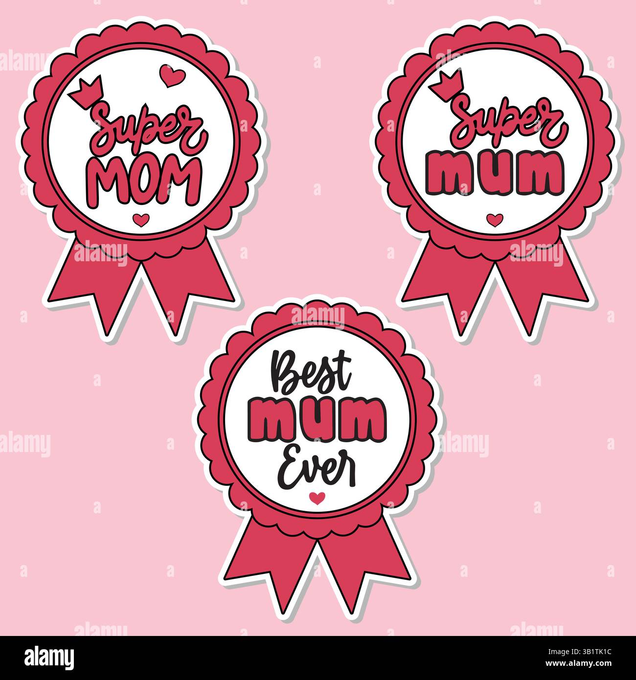 Super mom vector illustration. Super Mom badge vector illustartion ...