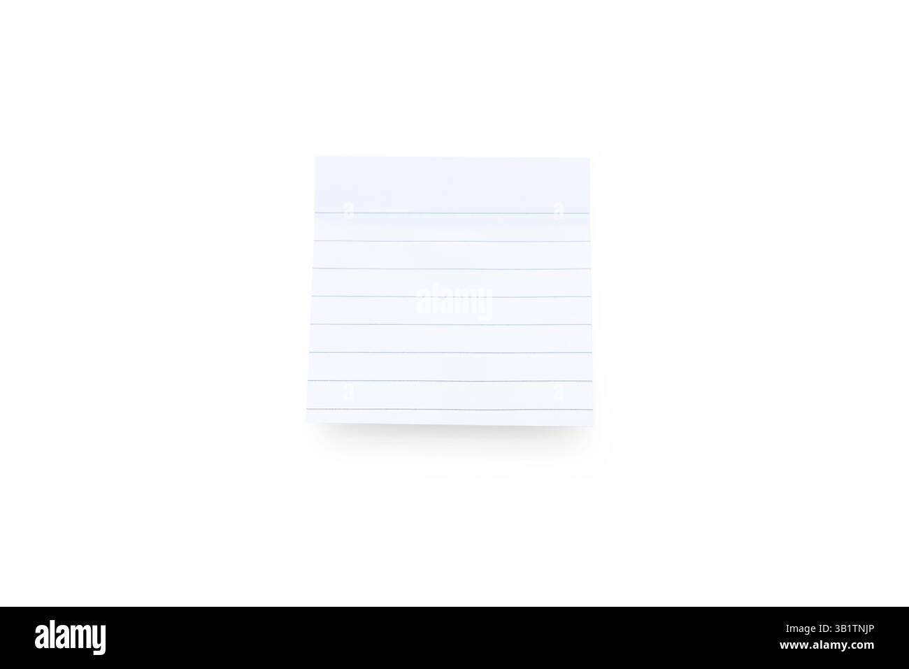 White sticky note stickers stuck on white background Stock Photo - Alamy